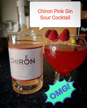 Pink Gin Sour Cocktail - Chiron Premium Gin